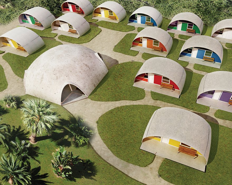 Low-Cost, Balloon-Formed Housing Concept for Developing Countries - Dwell