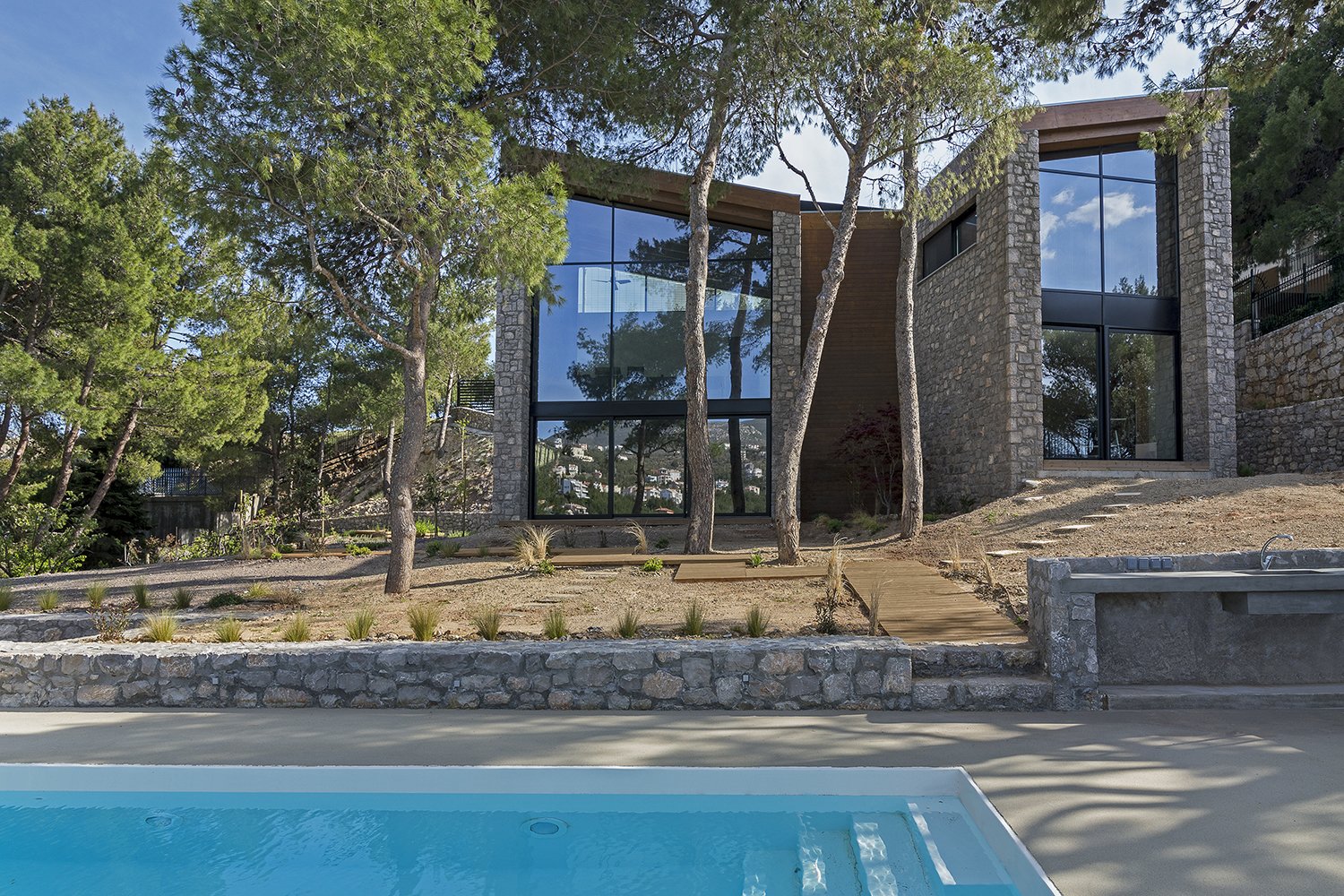 The Wedge House Modern Home in Athens, Greece by schema architecture ...